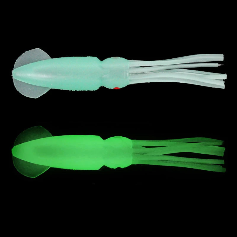 Oem Soft Lure Squid 125mm 4.9" 10g Luminous Colorful Soft Rubber Octopus Skirts Lure - Buy Ocean ...