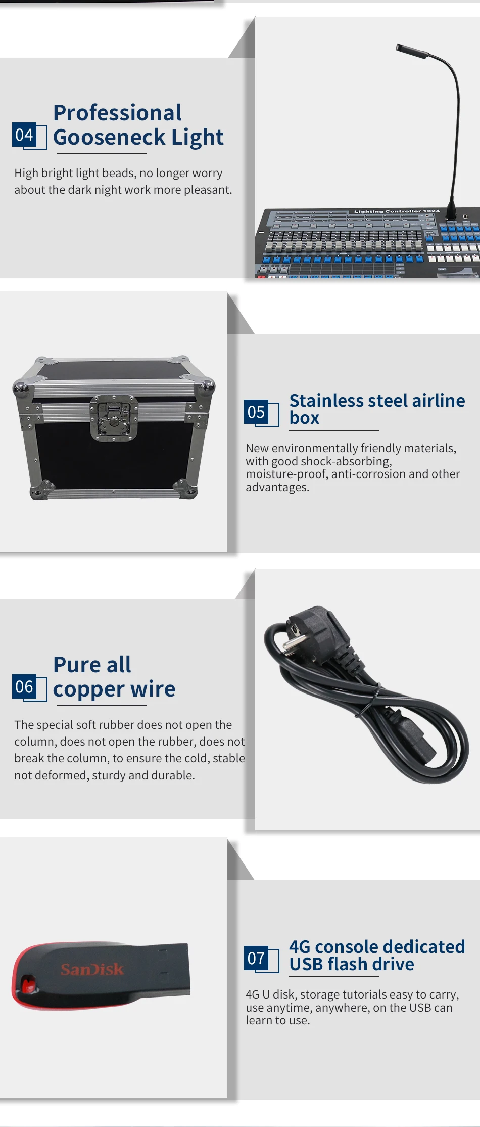 Lighting Accessories DJ Controller 1024 DMX Computer Light Control With ...