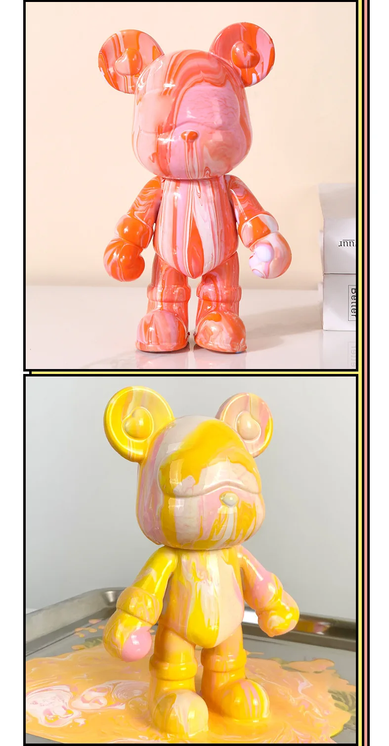 Resin Material White Embryos Vinyl Fluid Bear Sculpture Kit DIY Body ...