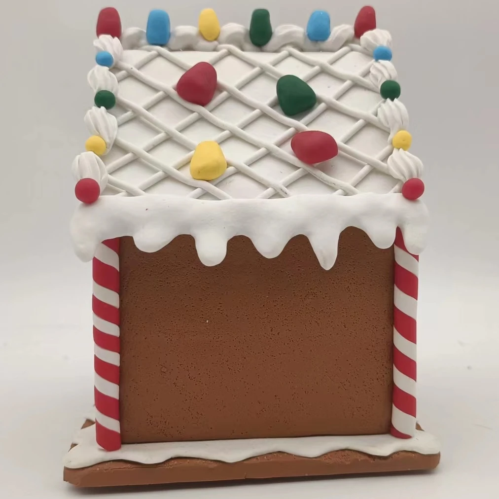 Customized Clay Dough Middle Reindeer Gingerbread House for Christmas ...