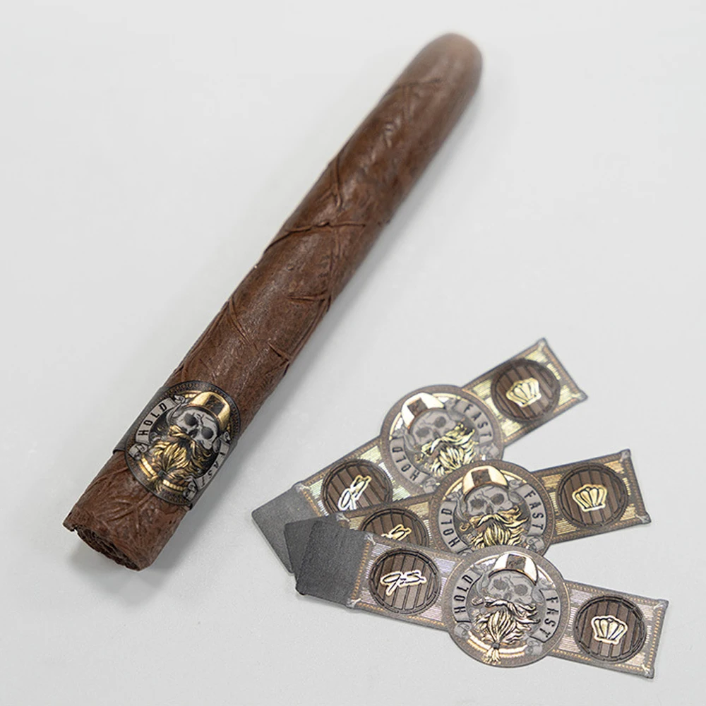 High Quality Custom Luxury Cigar Label Bands Embossing Cigar Ring Label ...