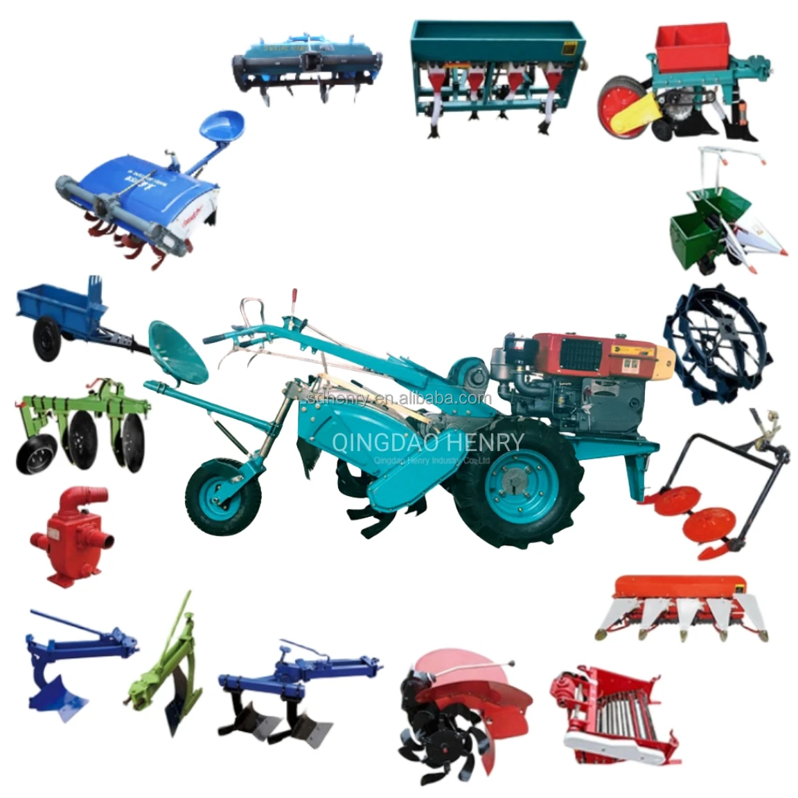 16HP Power Tiller Implement - Multifunctional Farm Machinery