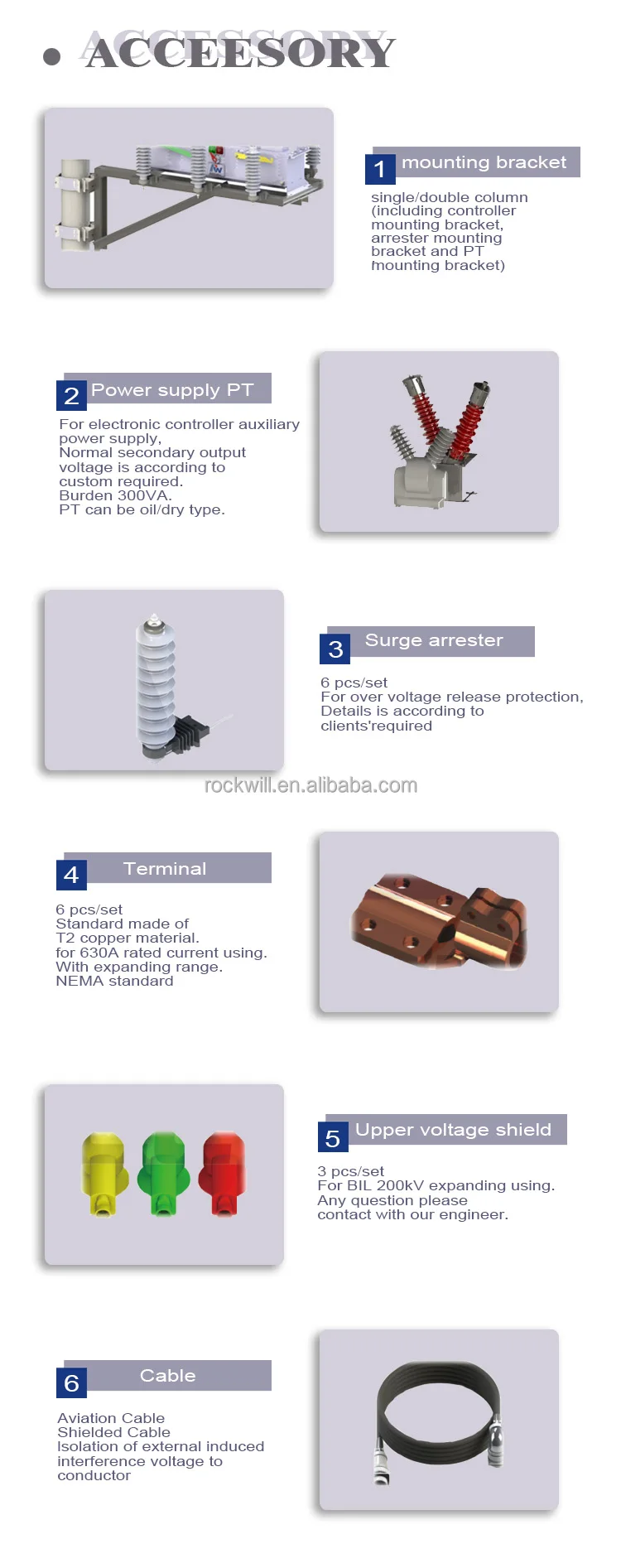 Electrical Equipment Silicon Rubber Bushing Three Phases Auto Recloser ...