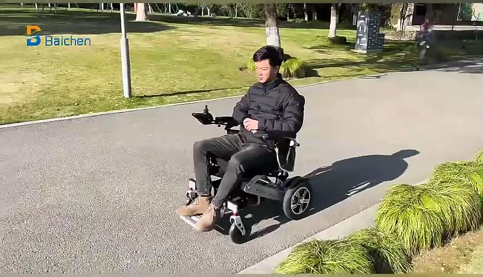 Top Seller Folding Electric Wheelchair Folding Power Remote Control ...