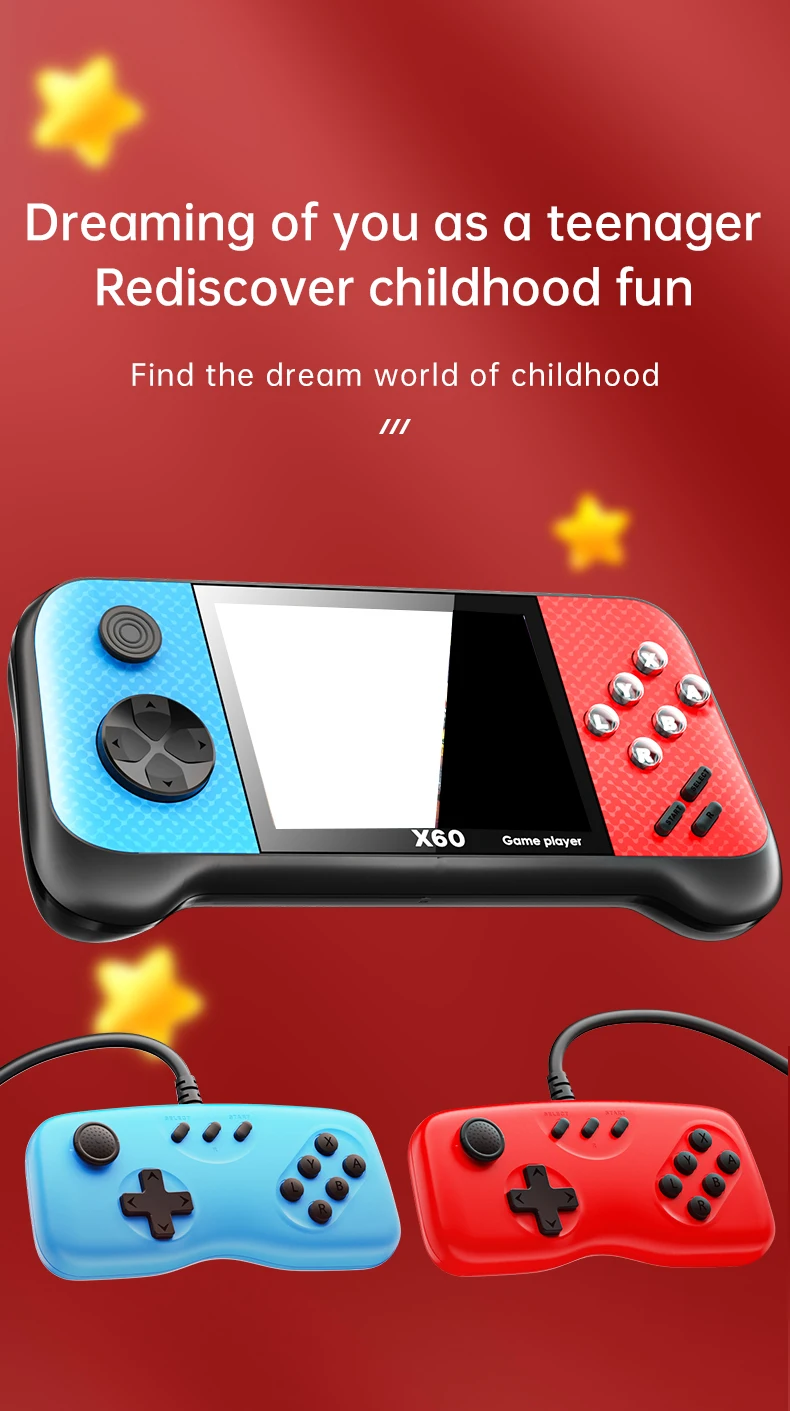 X60 3.5 '' Handheld Game Player Portable Retro Video Game Console Built ...