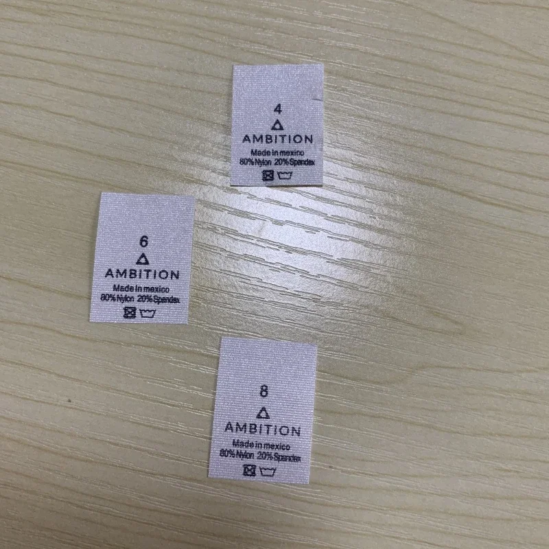 Factory Accept Customize Color Tearaway Acetate Taffeta Label Roll With ...