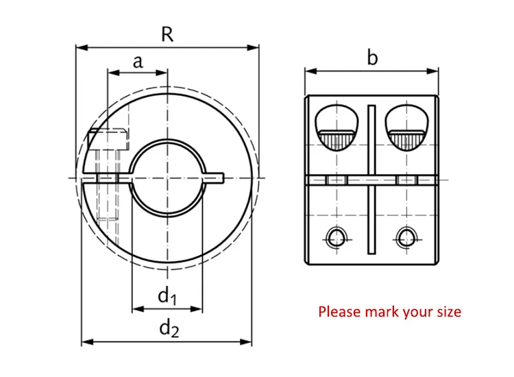 Stainless Steel Double-Split Shaft Collars - Durable & Versatile