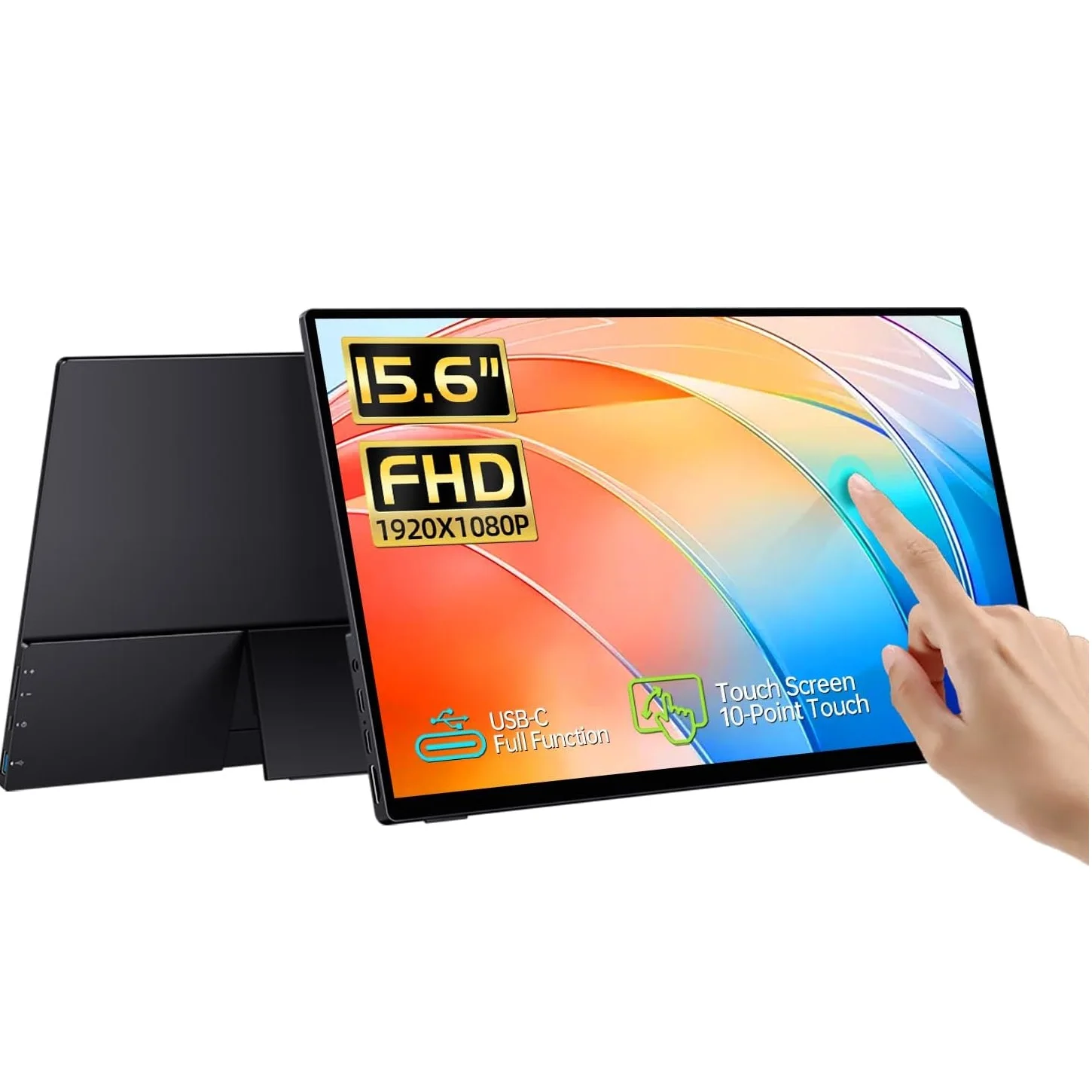 Portable Monitor Touchscreen for Smartphone to PC, FHD Panel, USB A&C ...