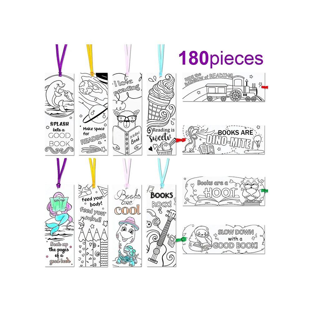 Color Your Own Space Theme Bookmarks Diy Coloring Inspirational Quotes ...