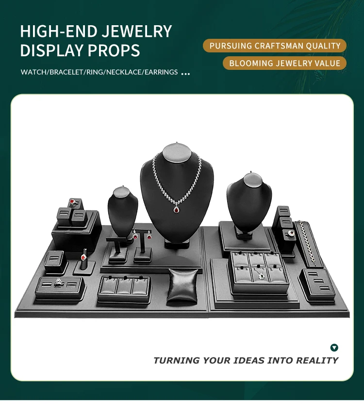 HLB Custom Leather Jewelry Displays - Elegant & Exquisite