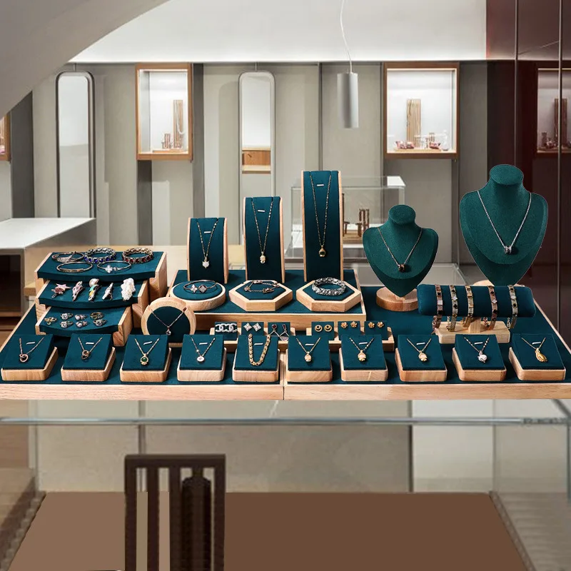 Custom Wood Luxury Jewelry Display Stand - Bust Ring