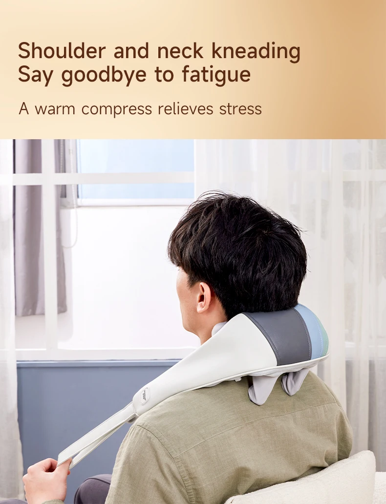 2024 Hot Electric Therapy Neck Back Massage Pillow P Mini Massager ...