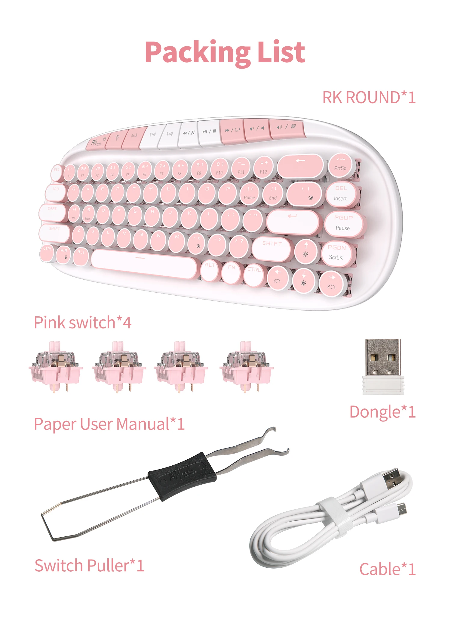 Royal Kludge RK Gaming Keyboard - 68 Key Mechanical Bliss