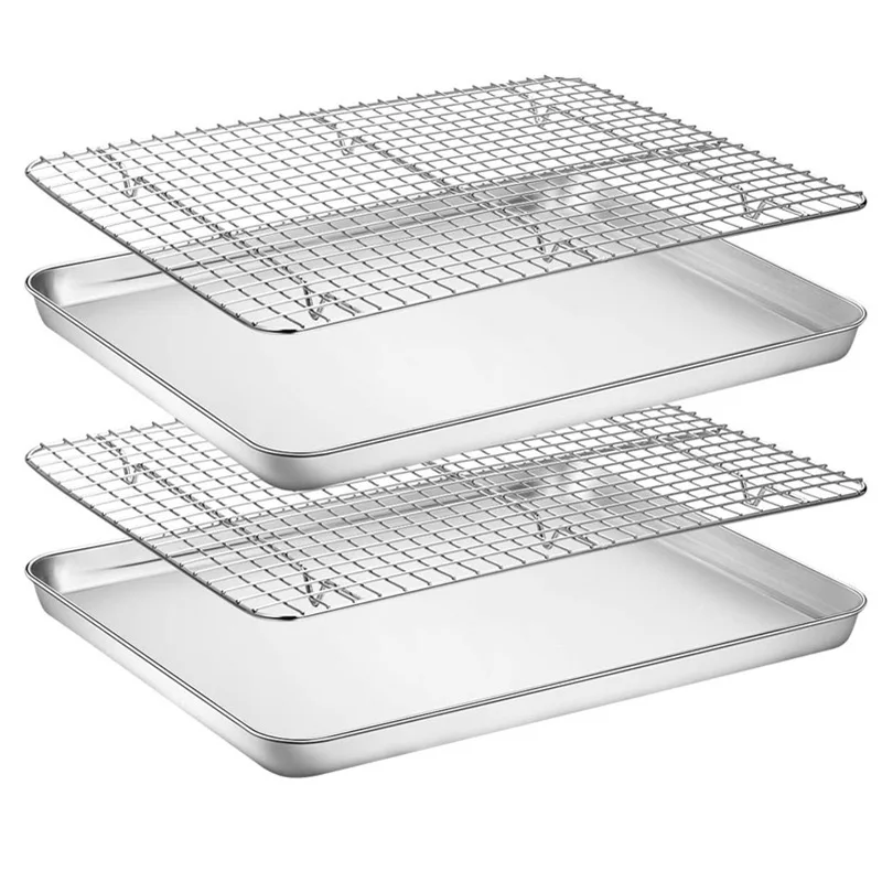 Alibaba.com: Stainless Steel Grill Oven Rack Set, Rectangular Baking ...