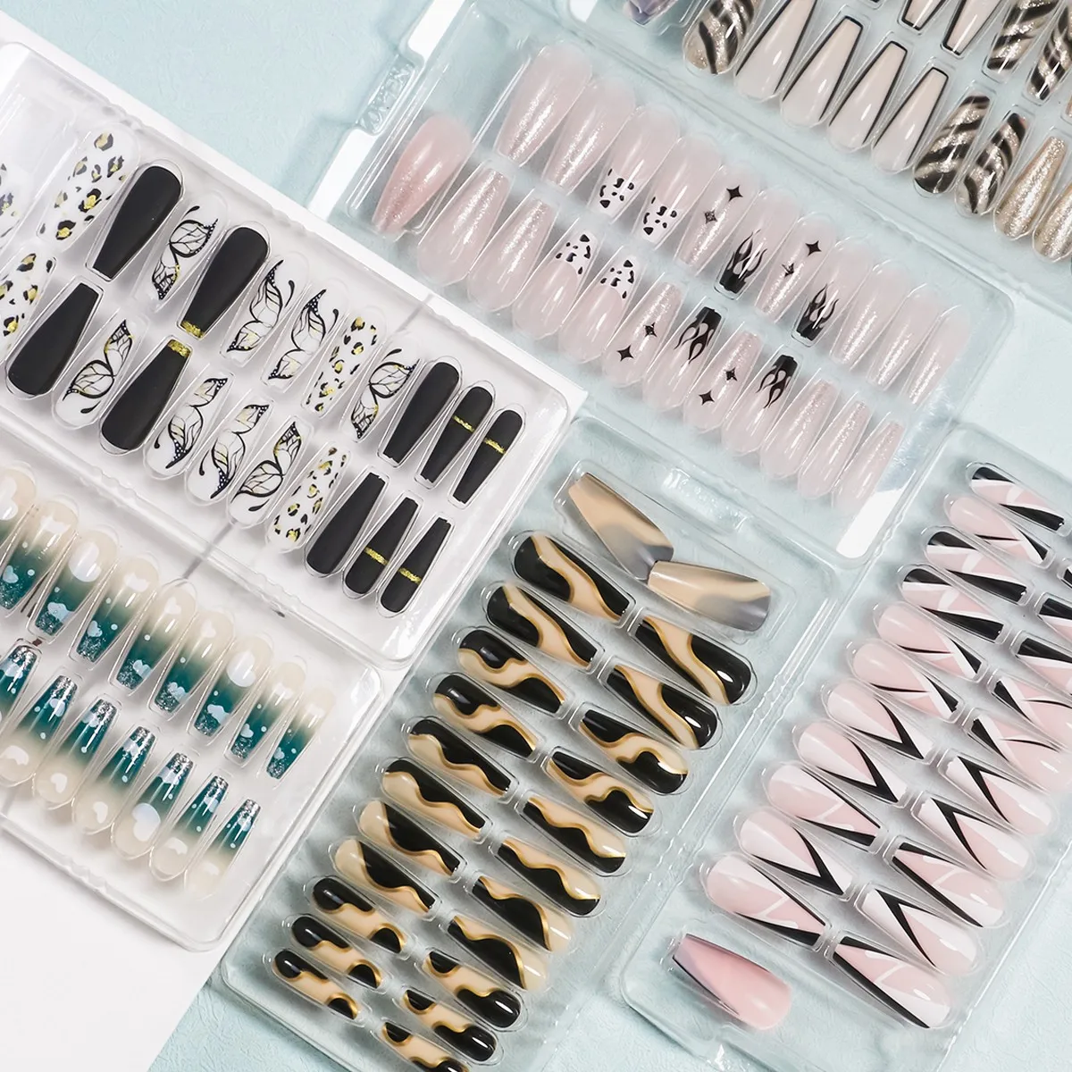 Wholesale Artificial Fingernails Short Press On Nail Private Label ...