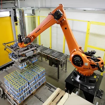Kuka Industrial Robot Gripper Arm Stacker Conveyor Palletizer Pallet ...