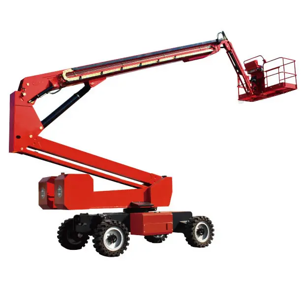 Working Height 26m 28m Pickup Truck Telescopic Tractable Boom Lift ...