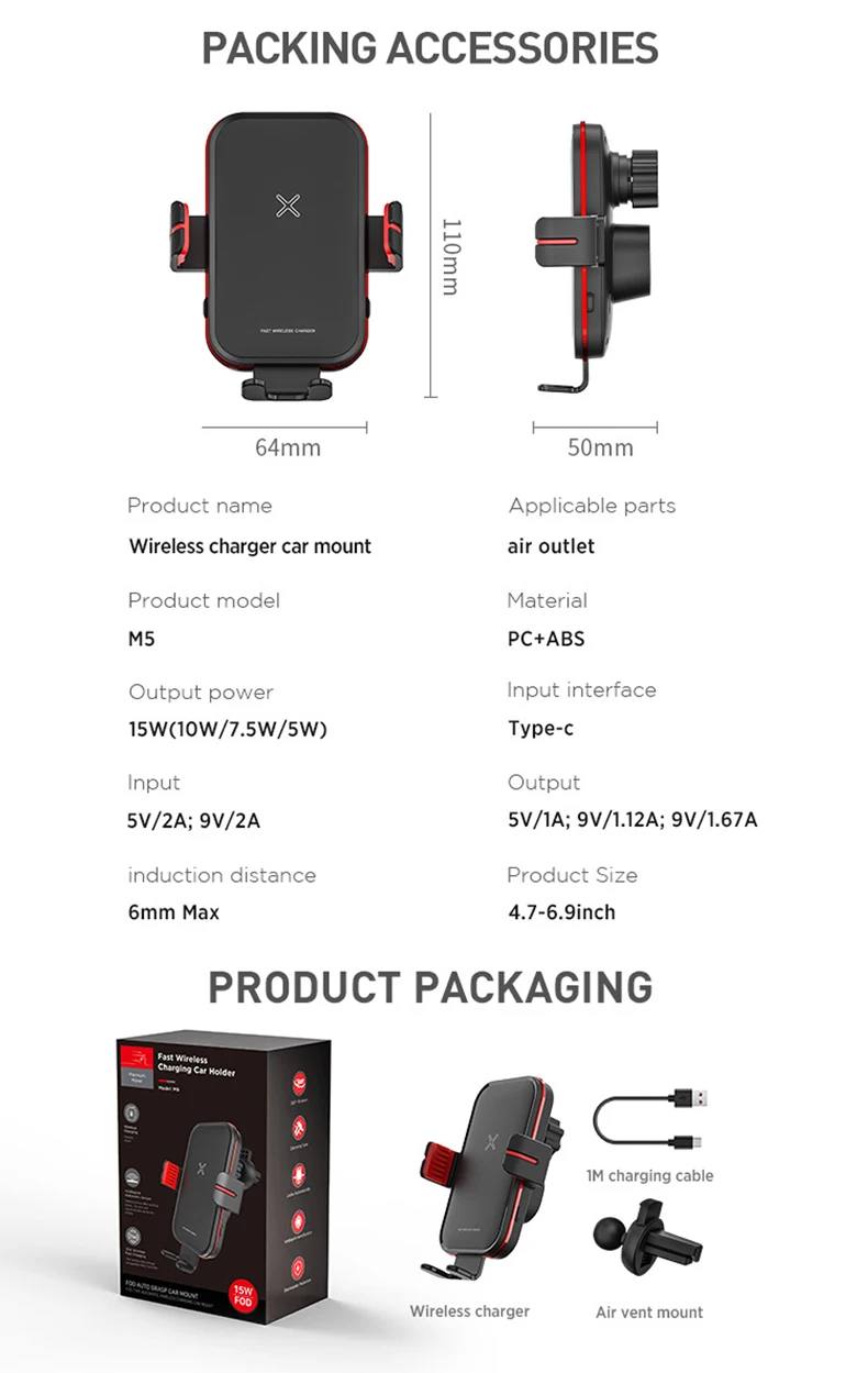 The Most Sold 2024 Smart Sensor Cradle Phone Holder For Car With ...