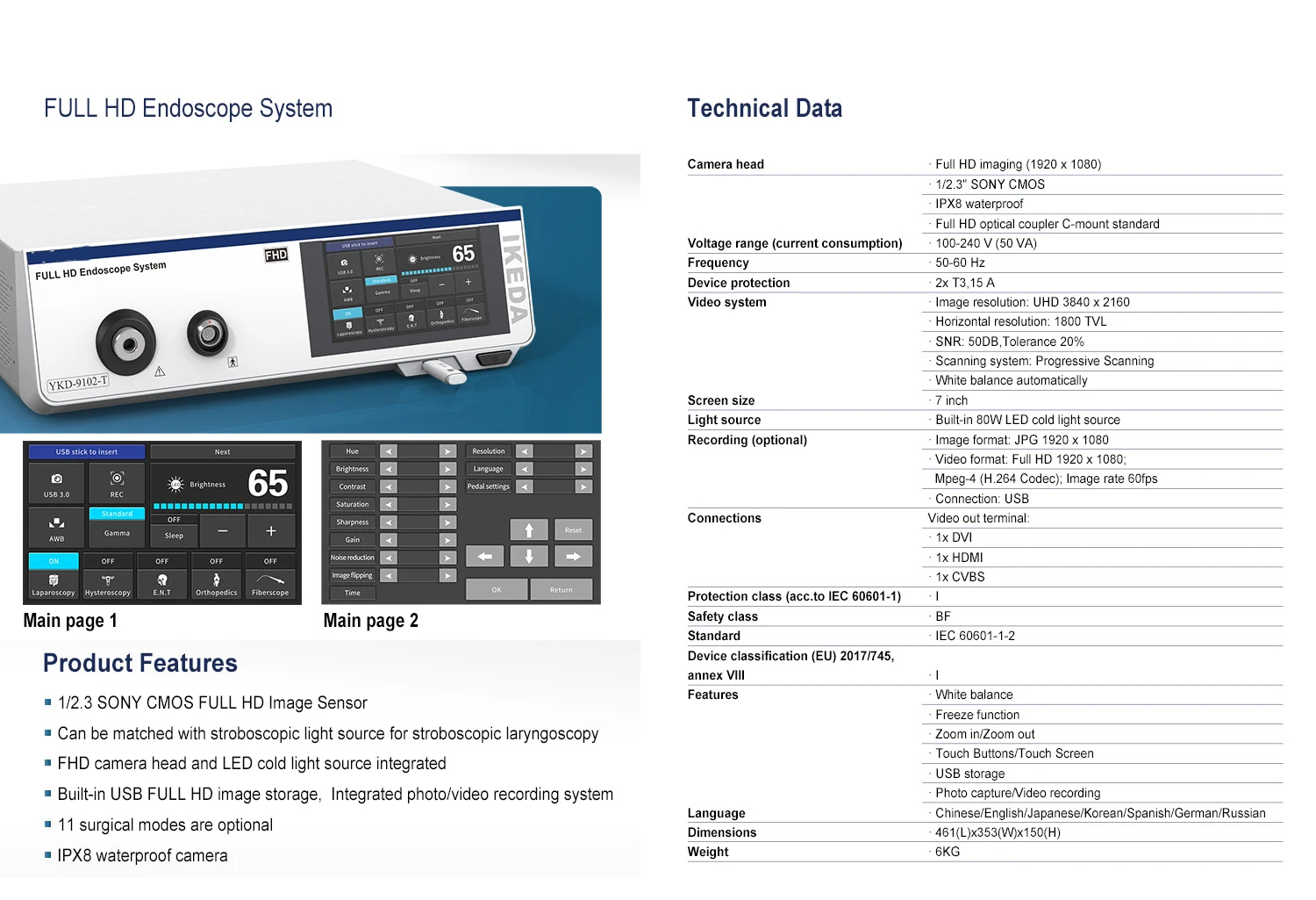 Factory Price Full Hd Laparoscopy Tower Of Complete Set With ...