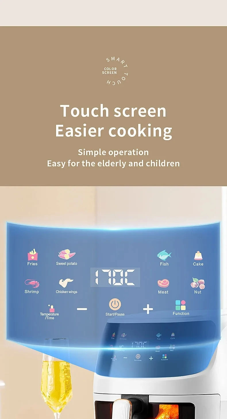 Toha Silver Crest Air Fryer Oven - Smart 1800w 12l Digital