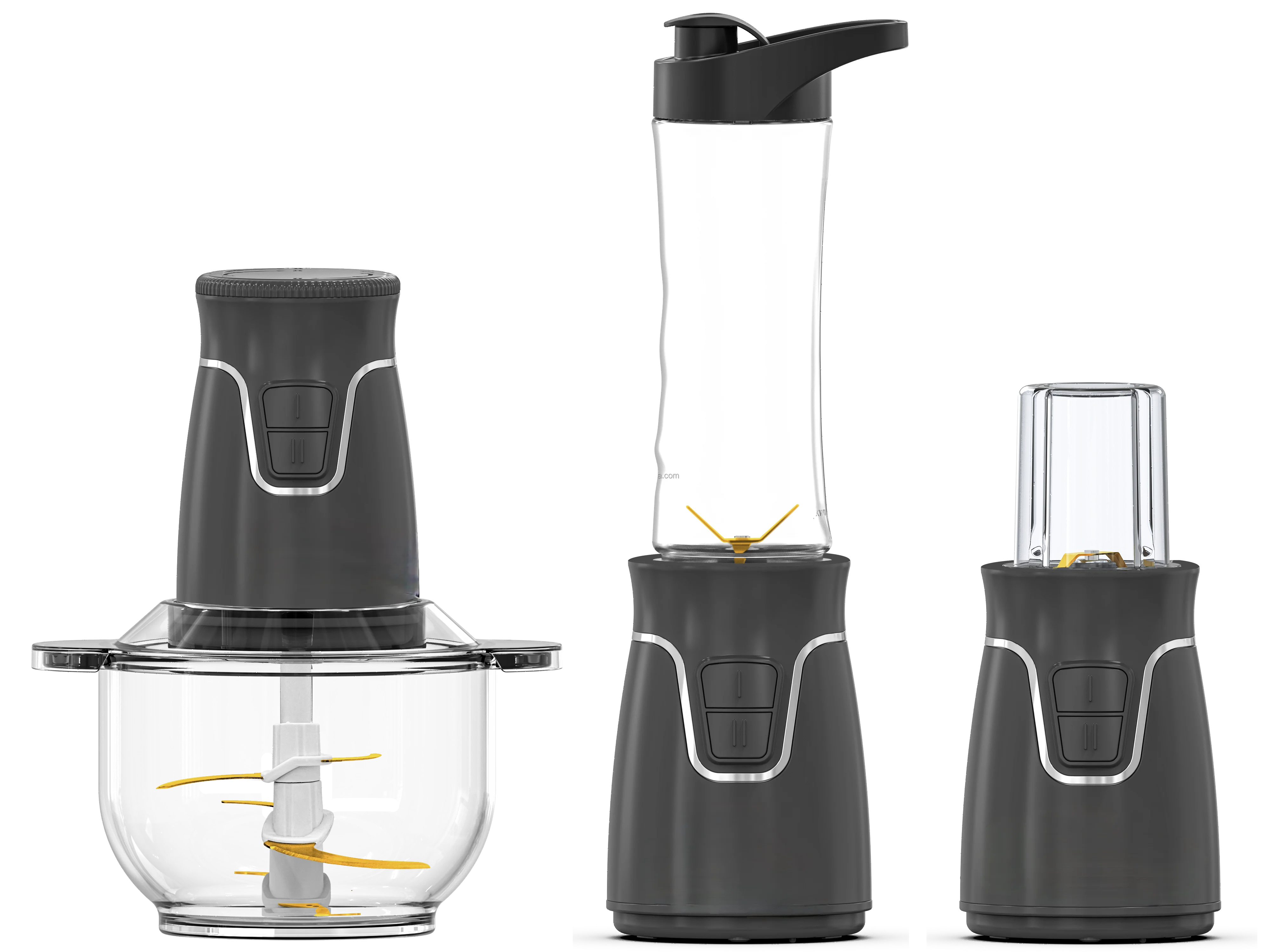 Multi-function Food Chopper With Big Bowl & 6 Golden Blades For Kitchen ...