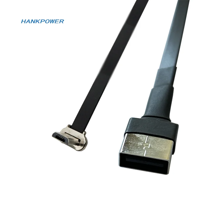 Custom Available L Shape USB C Flat Thin FPV Cable