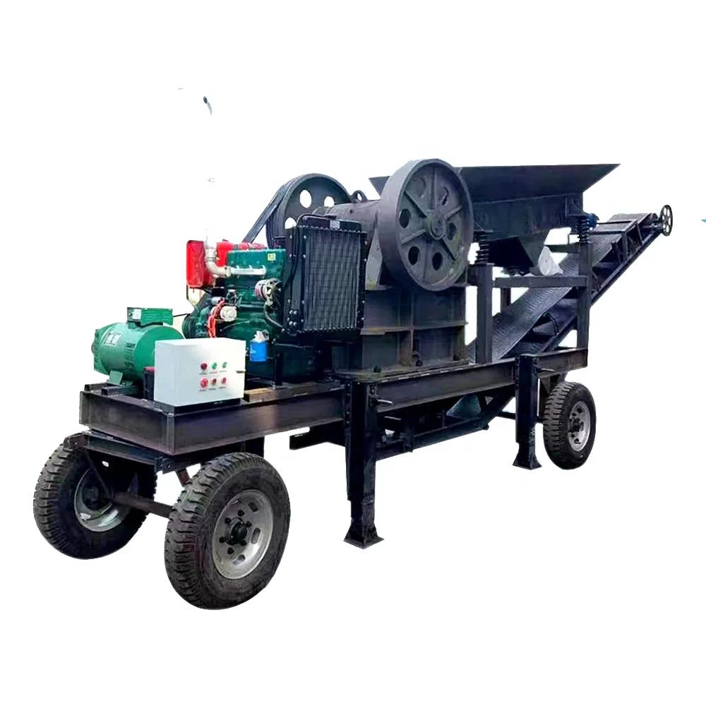 Mini Sand Making Machine Rock Ore Cone Stone Diesel Jaw Crusher Price ...