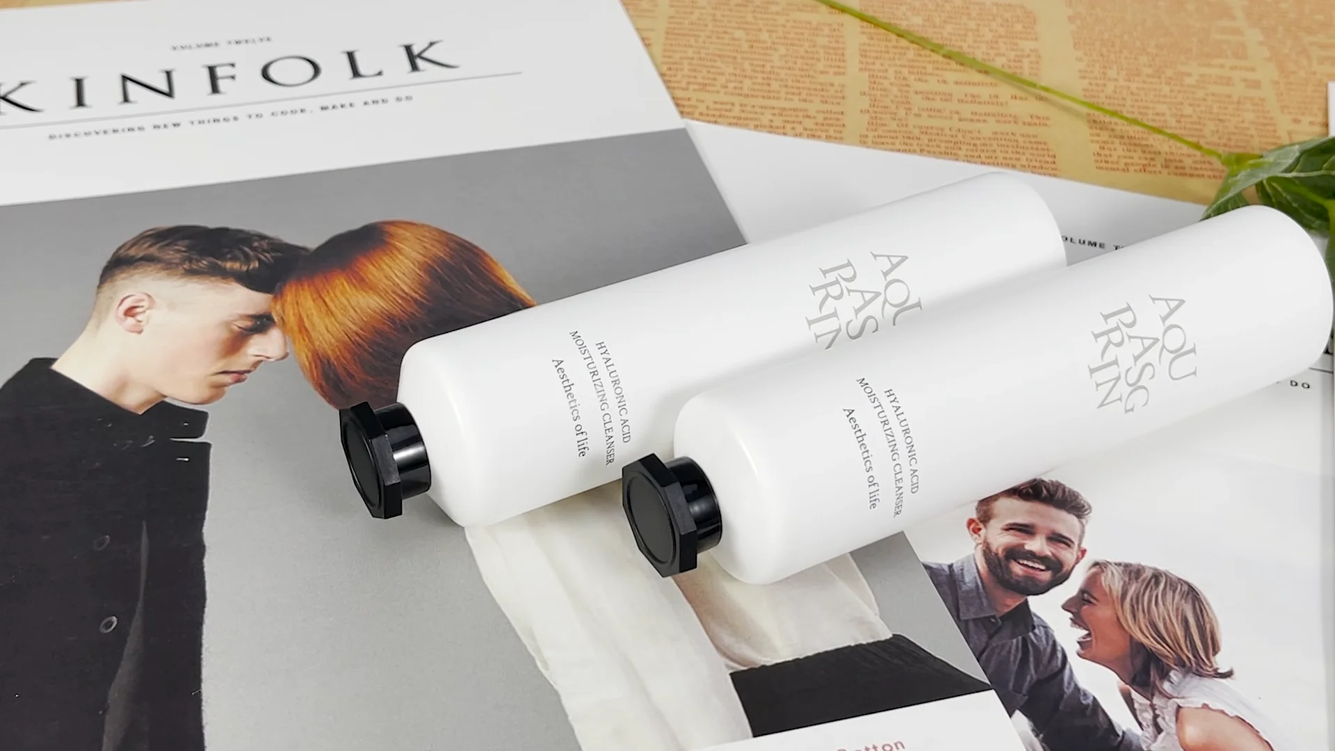 Empty 100ml Matte White Plastic Tube With Octagonal Lid Face Wash Cream ...