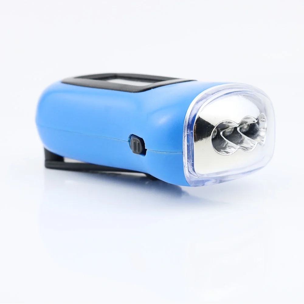 Hand Cranking Solar Powered Rechargeable Flashlight Whit Dynamo - Buy ...