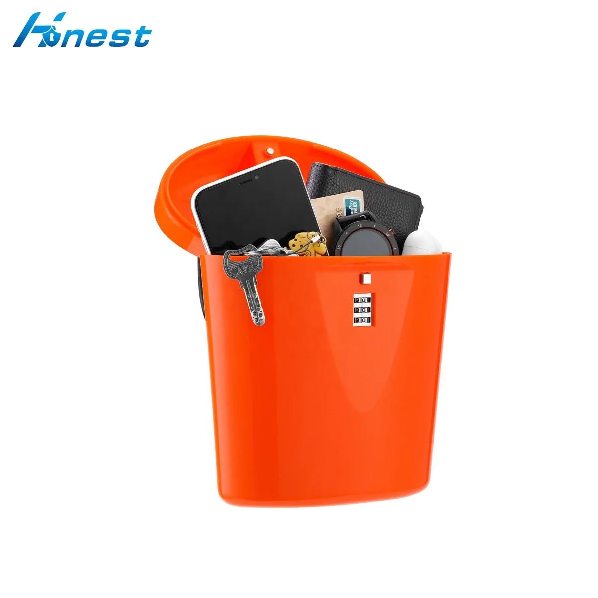 Outdoor Beach Lock Box Combination Portable Travel Safe Lock Box ...