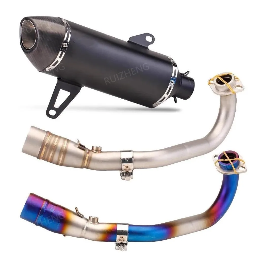 Yamaha XMAX 300/250 Full System Muffler Pipe Slip-On Exhaust - Carbon ...