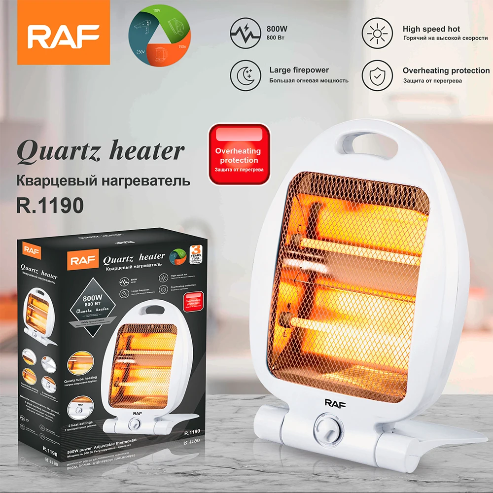 Raf Brand 800W Desk Radiant Heater - Efficient & Safe Heating