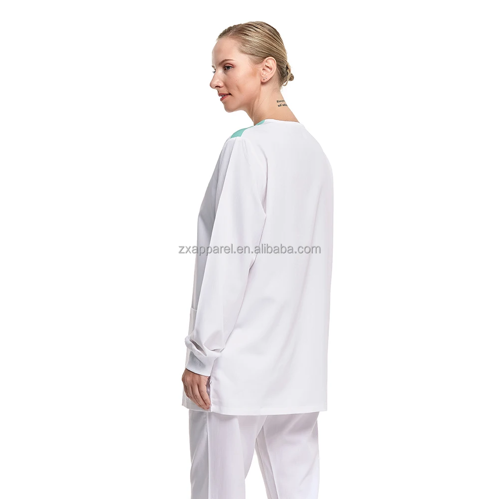 Hospital Uniforms Long Sleeve Lab Coat Medical Scrubs Hospital Nursing ...