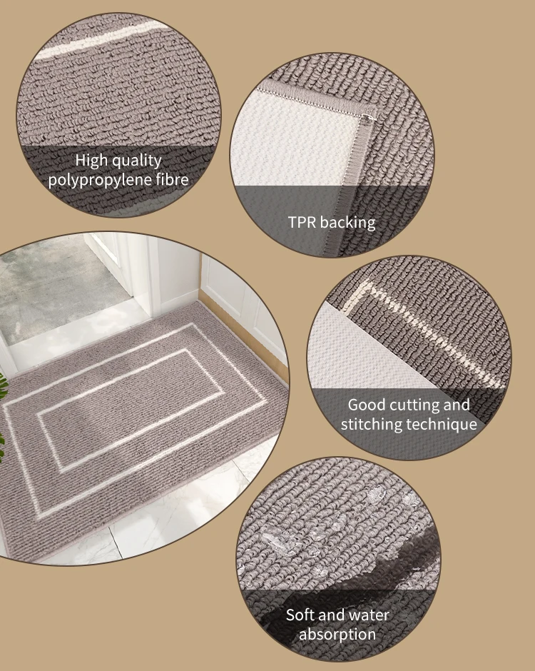 Customize Luxury Half Foldable Rollable Shower Bath Mats Carving ...