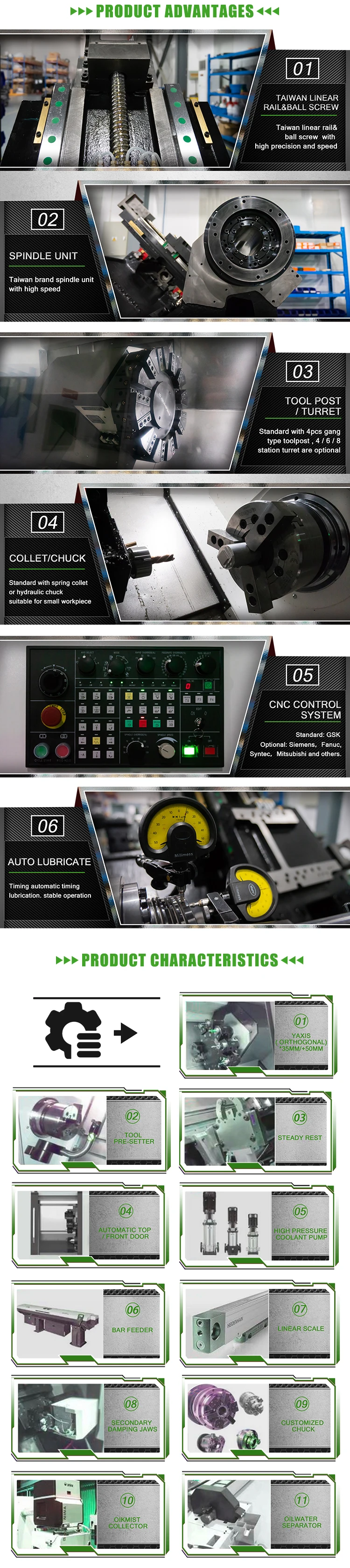 Slant Bed Turning Lathe Slant Bed Cnc Turning Center Cnc Lathe With Power Turret And C Axis