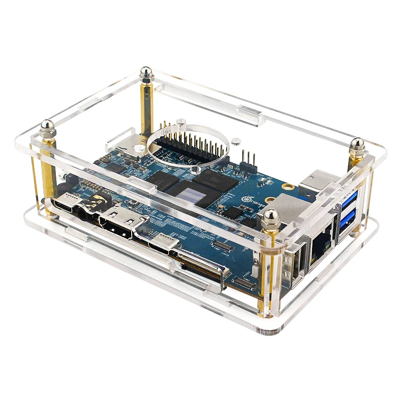 Orange Pi 5 Case With A Fan Single Board Computer Protection Clear ...