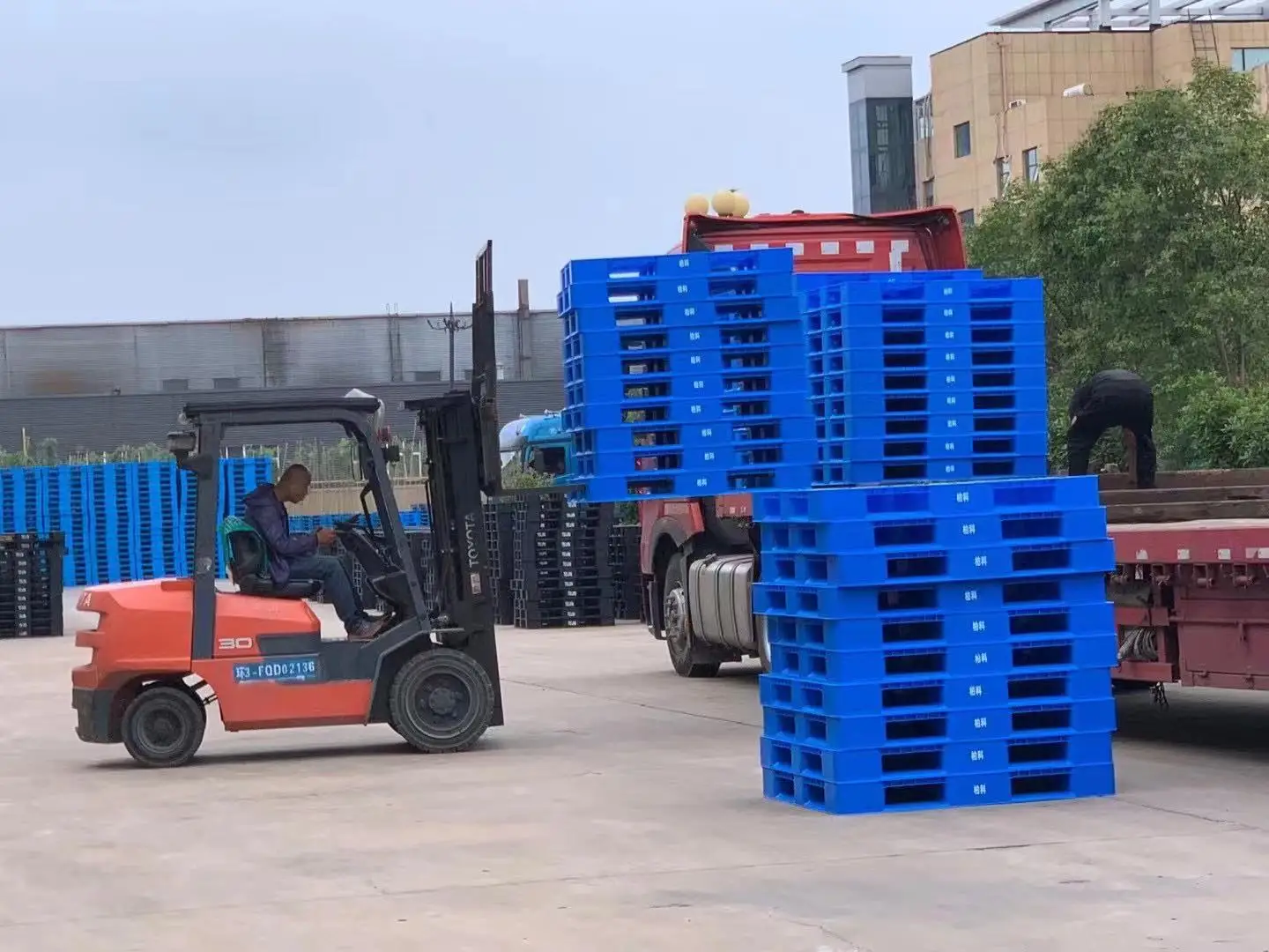 Longshenghe 1200mm X 1000mm Pallet Heavy Duty Double Sided Plastic ...