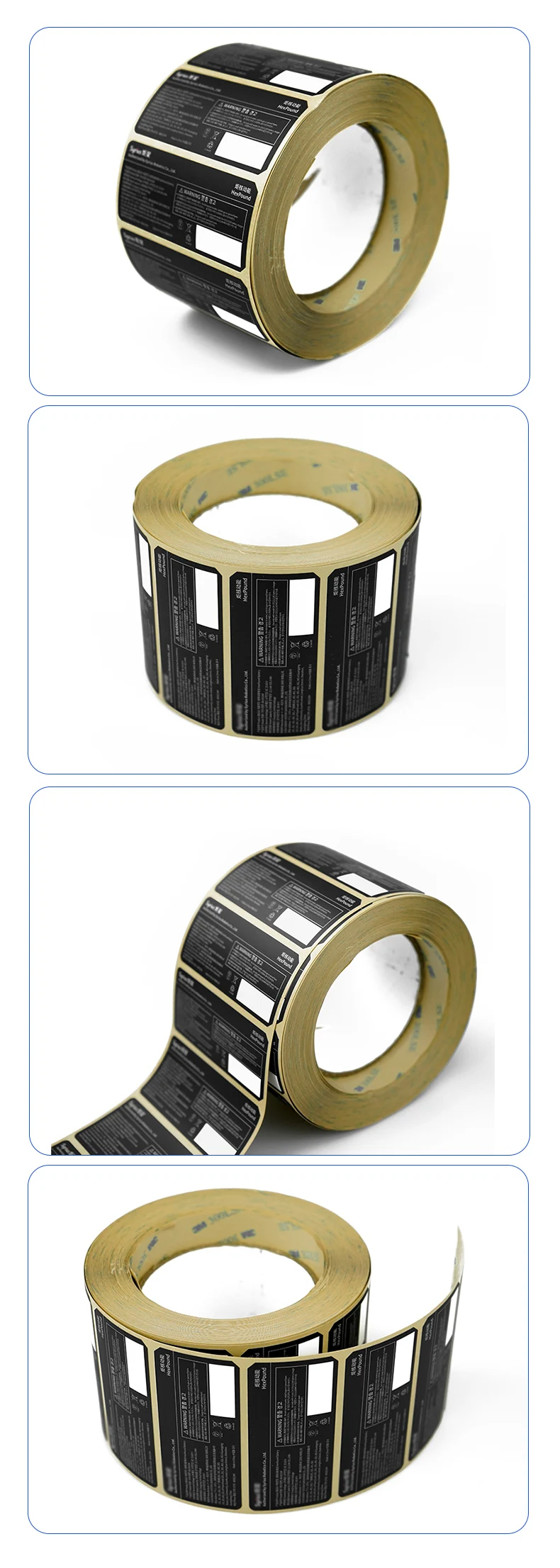 Custom Printed Pvc Shrink 18650 Battery Stickers Adhesive Roll ...