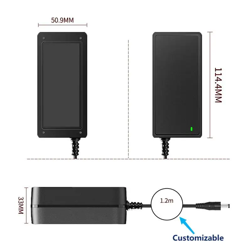 Desktop 60w Power Adapter 12v 5a Male Plug 5.5x2.1mm / 5.5x2.5mm ...