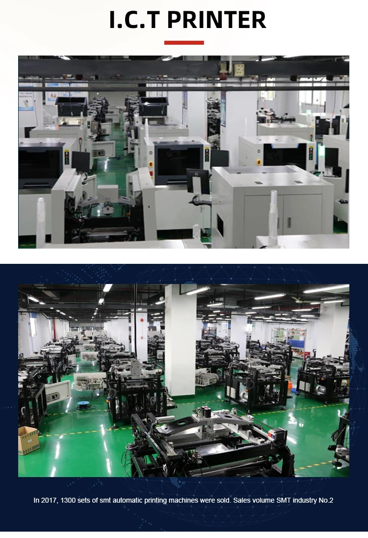 Automatic SMT Solder Paste Printing Machine LED Light Stencil Printing ...