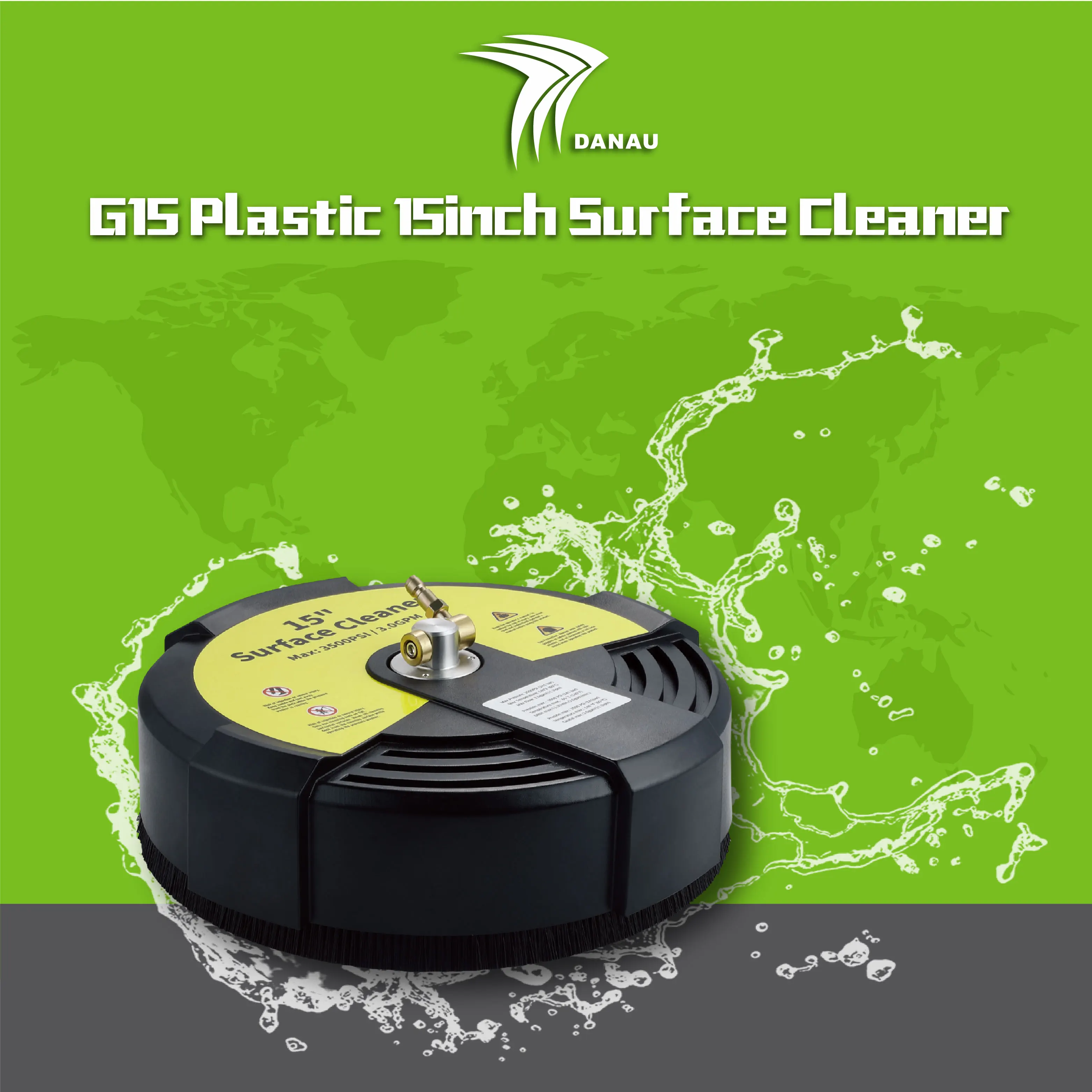 DANAU G15 Plastic 15inch Pressure Washer - Efficient Cleaning