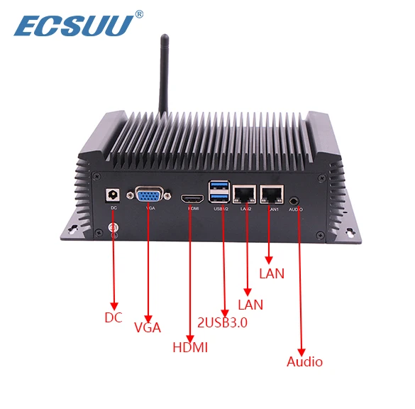 Industrial Chassis Embedded Box PC Intel Core I5 DDR4 DC12V Compact IoT ...