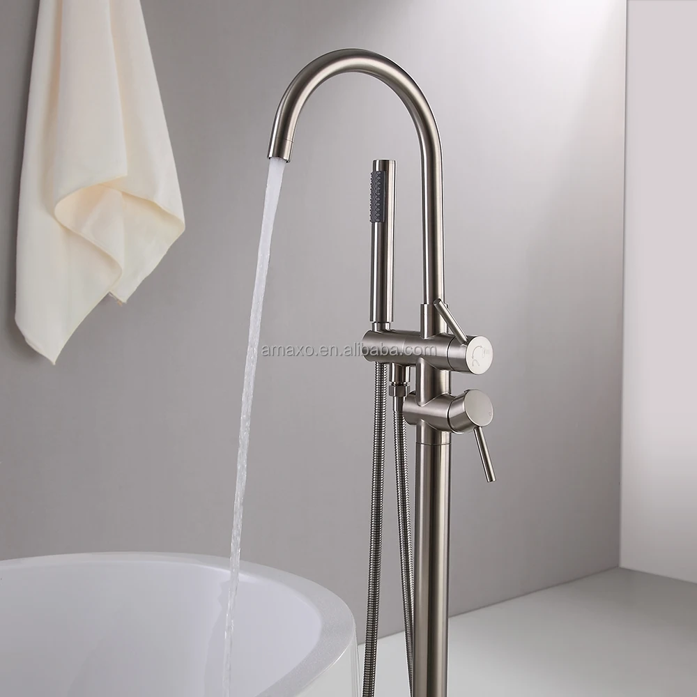 Aida Single Lever Floor Free Standing Bath Tub Faucet