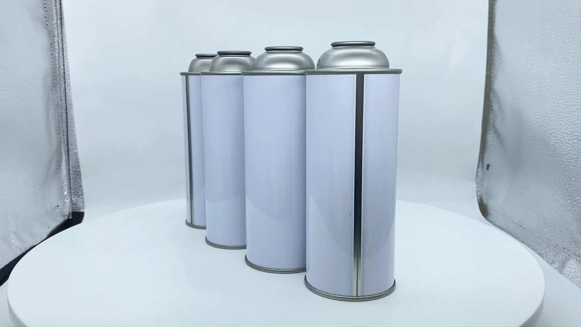 Customized Cylindrical Metal Packing And Valve Diameter 60 65mm Aerosol ...