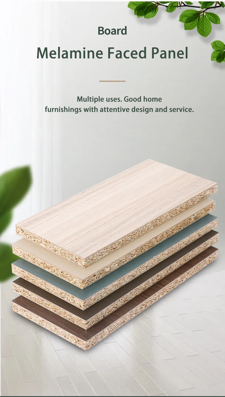 Modern Design White Durable MDF Melamine Laminated Particle Board ...
