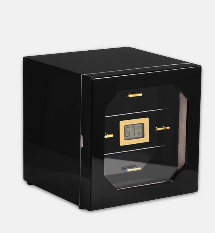 Luxury Cigar Humidor Big Capacity Sliding Glass Display Door Spanish ...