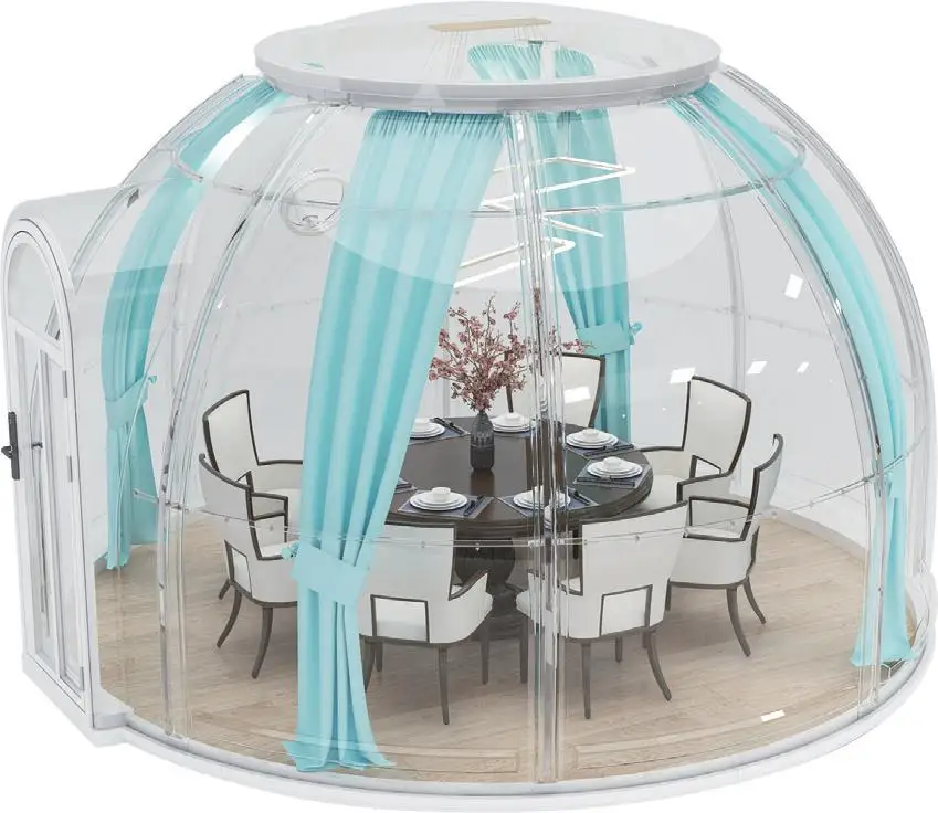 Pc Dome Tent Prefab Garden Igloo Transparent Glamping Dome Sun House ...