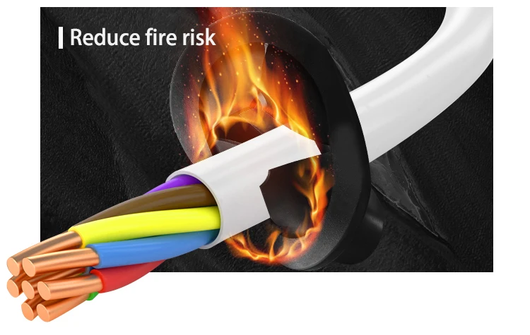 Eco-Friendly Flame Retardant Cross Shaped Cable Grommet Protects Cables ...
