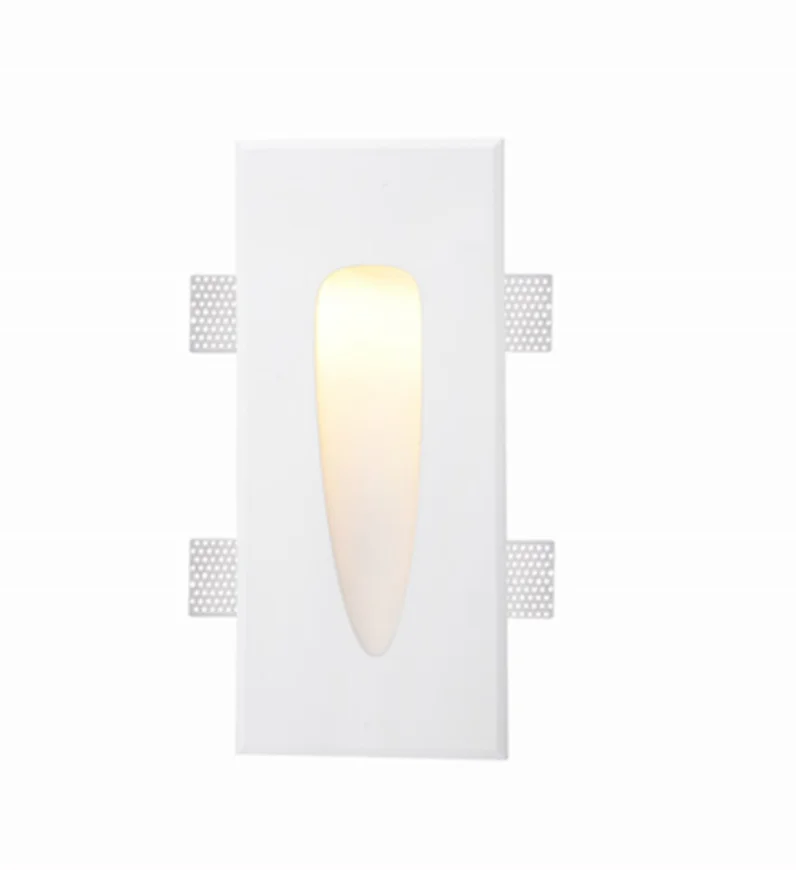 Modern Embedded Gypsum Plaster Led Wall Light Wall Washer Spotlight 3w ...
