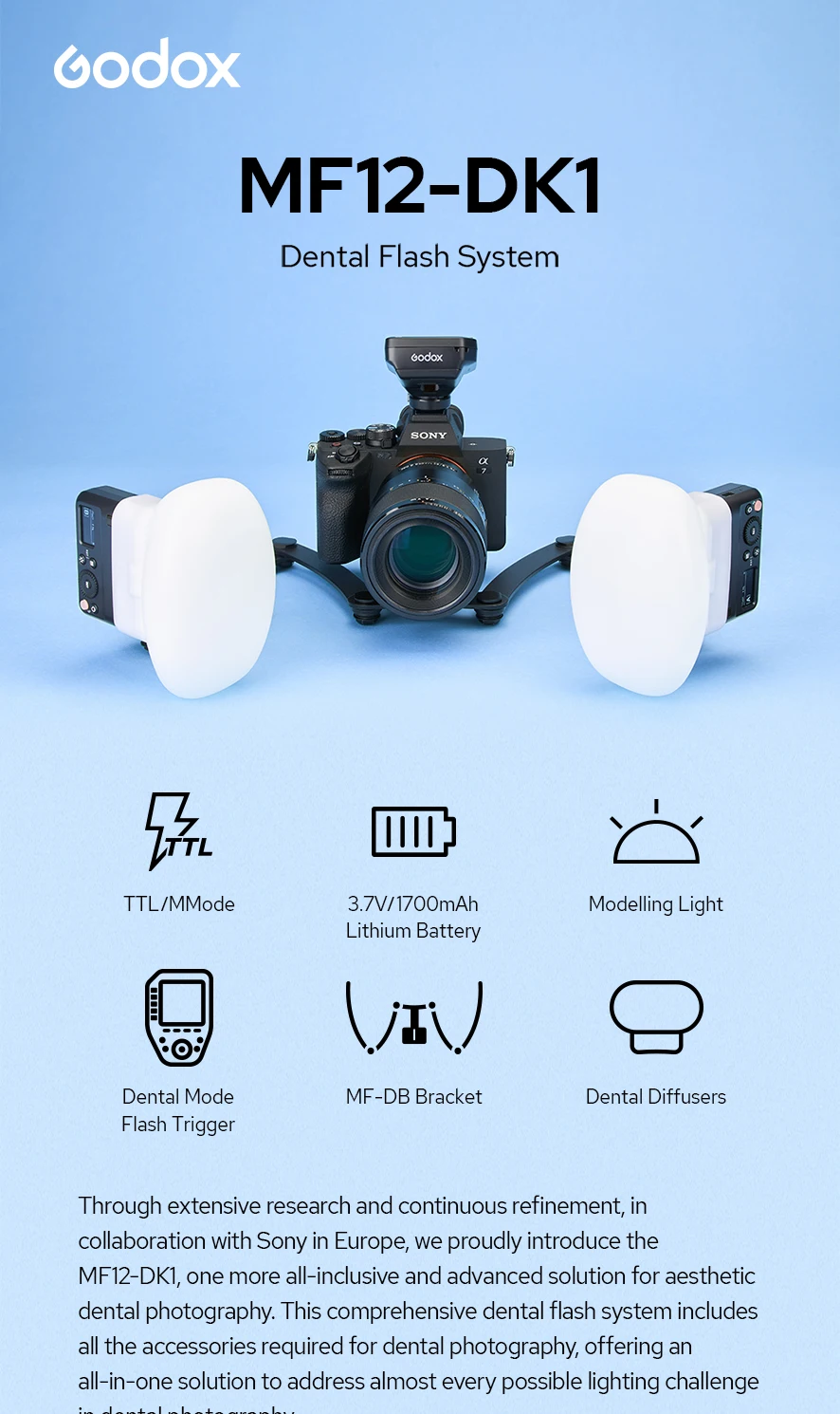 Godox Macro Flash Kit For Mf12-dk1 Macro Mini Flash Speedlite Built-in ...